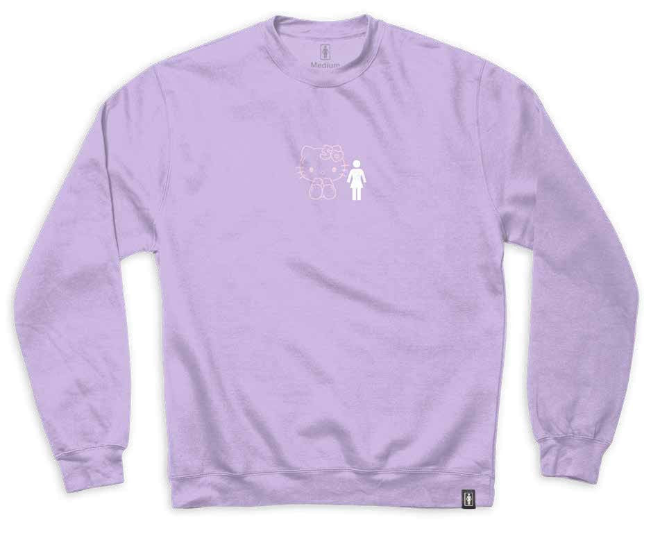 Girl x Hello Kitty 50th Partners Crew Lavender Apparel - Crailstore