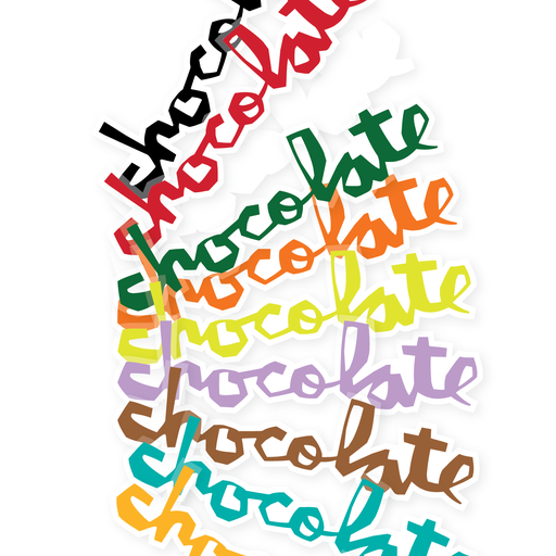 Chocolate Chunk Stickers 5" 100 Pack - Crailstore