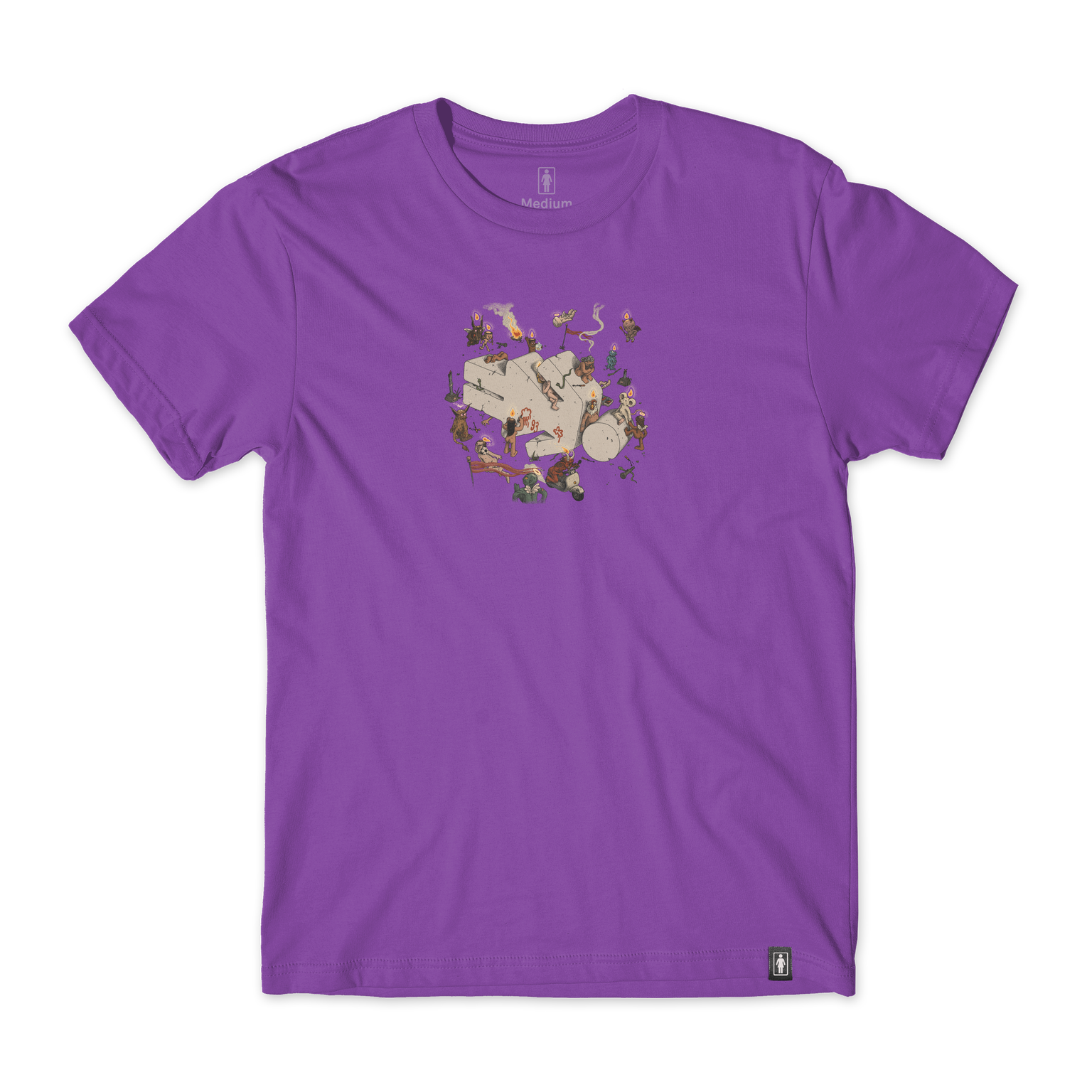 Girl Monumental Tee Purple – Crailstore