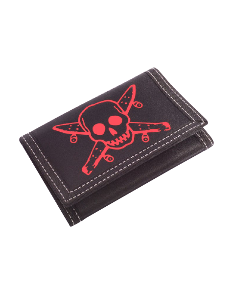 Fourstar Street Pirate Velcro Wallet Black – Crailstore